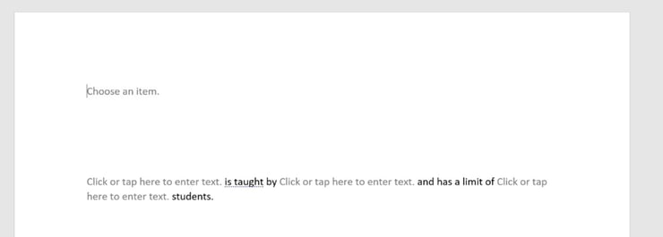 How to update textbox content controls in Word using a dropdown content ...