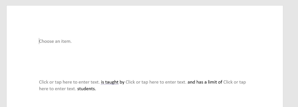 How To Update Textbox Content Controls In Word Using A Dropdown Content Control 9679