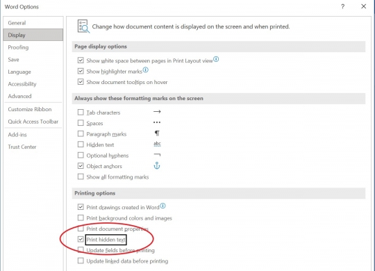 How to use hidden text to make one document do the work of two in ...