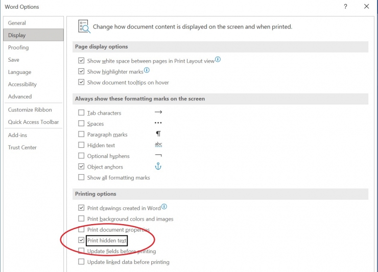 How to use hidden text to make one document do the work of two in ...