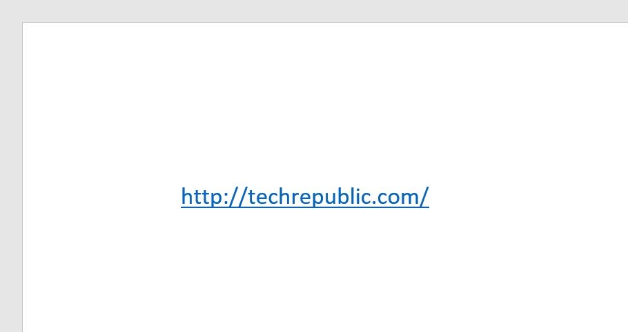 How to insert absolute and relative hyperlinks in a Microsoft Word document - TechRepublic