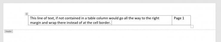 How to align header or footer content to the left and right margins in ...
