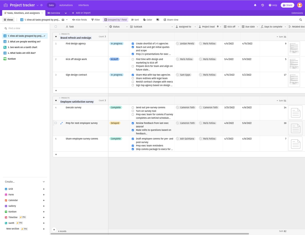 How to use Airtable as a project management tool - TechRepublic