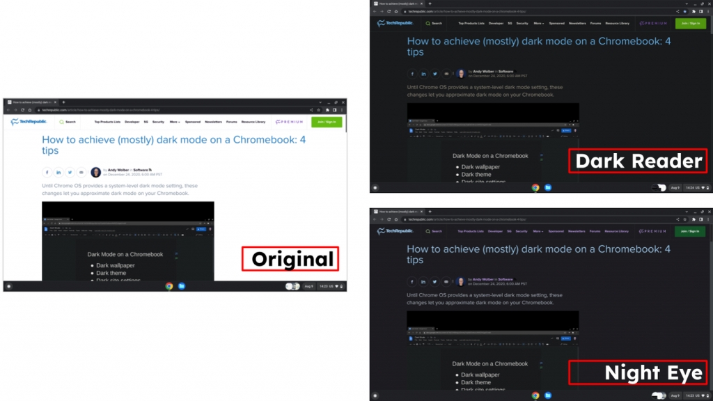 如何启用 ChromeOS 深色主题