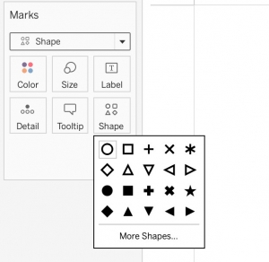 How to add custom shapes in Tableau