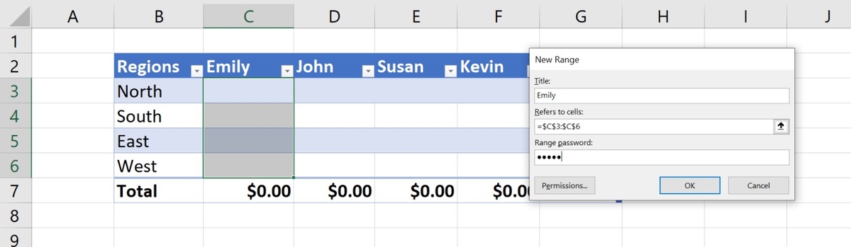 How to use passwords to grant users access to different Microsoft Excel workbook ranges ...