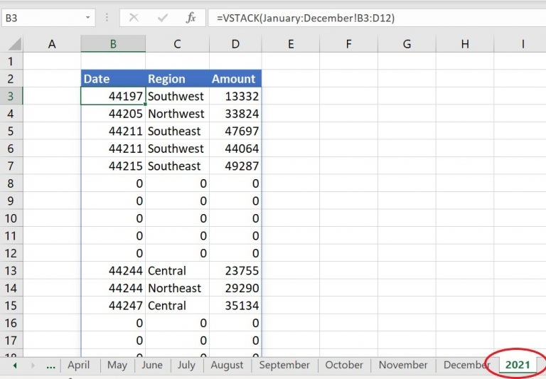 How To Use Microsoft Excels Vstack Function To Combine Multiple Data Sets Techrepublic