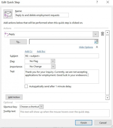 How to use Microsoft Outlook’s Quick Steps to quickly respond to emails