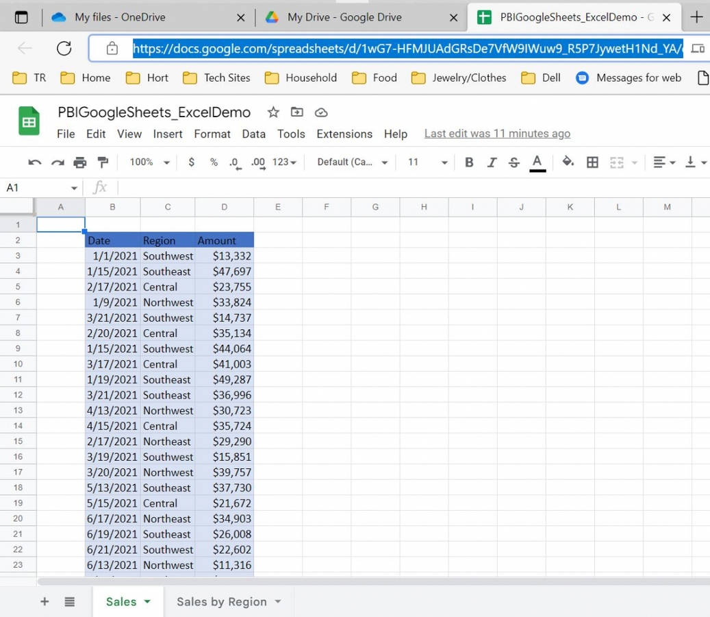 How to Use Google Sheets Data in Microsoft Power BI