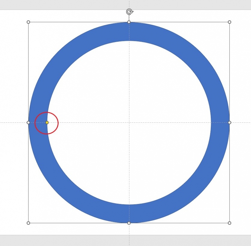 How to turn a hollow circle into chevrons in Microsoft PowerPoint
