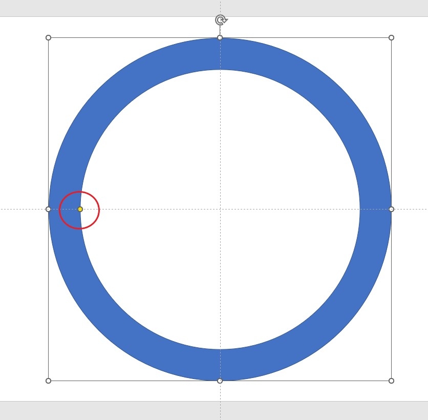 How to turn a hollow circle into chevrons in Microsoft PowerPoint