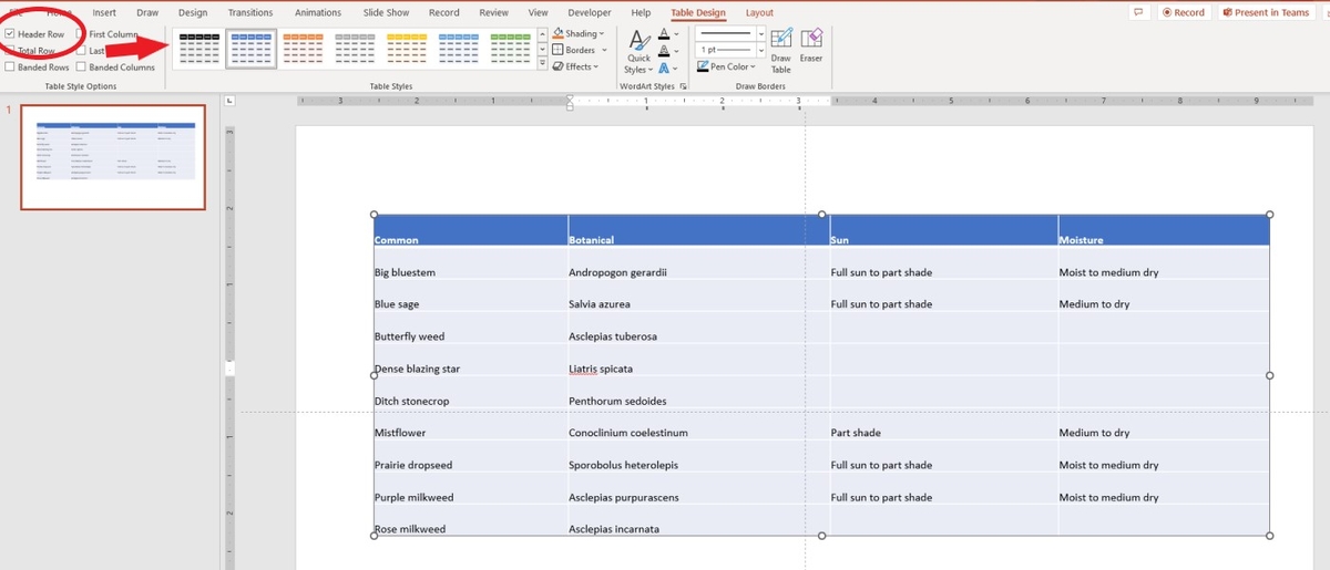 Apply Simple Table Formatting In Microsoft Powerpoint Techrepublic