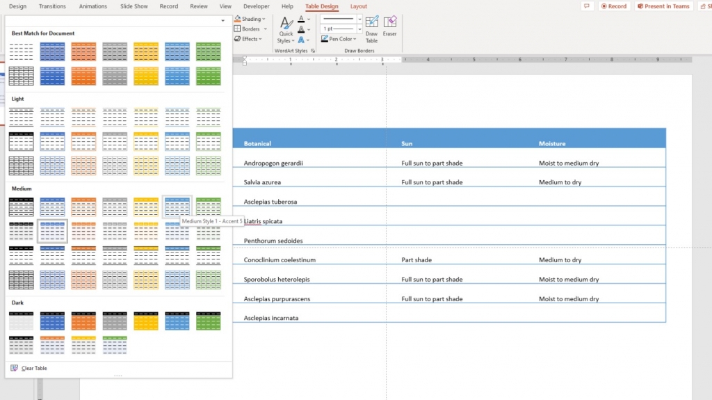 Apply Simple Table Formatting in Microsoft PowerPoint | TechRepublic