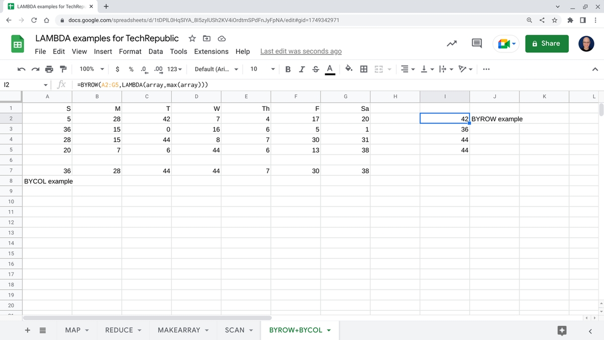 Google Sheets 获得 LAMBDA 和辅助函数