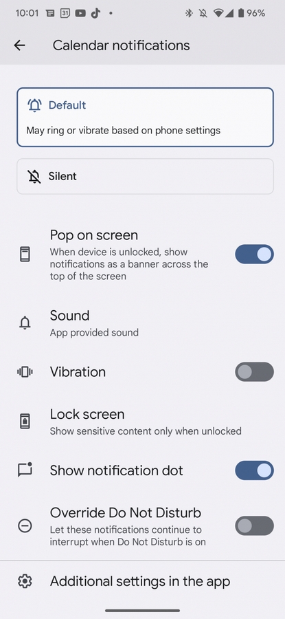 How to configure calendar and task notifications on Android 13 ...