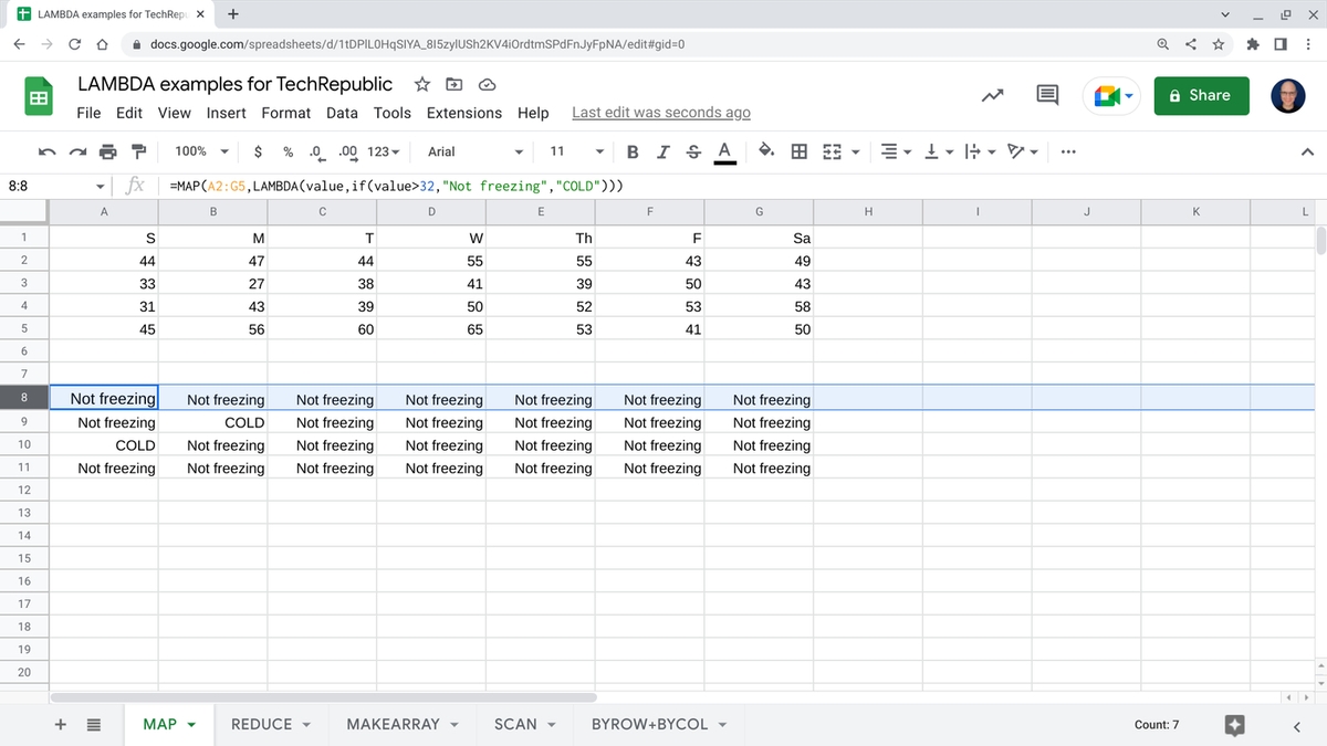 Google Sheets gains LAMBDA and helper functions