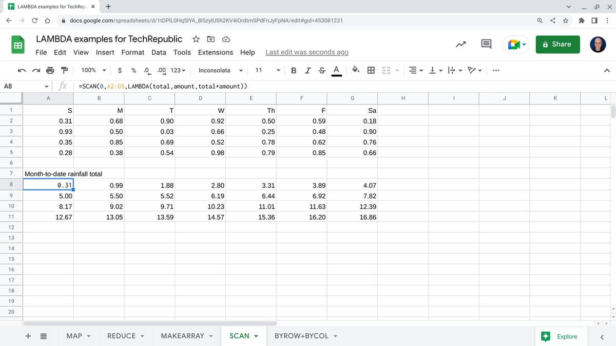 Google Sheets gains LAMBDA and helper functions