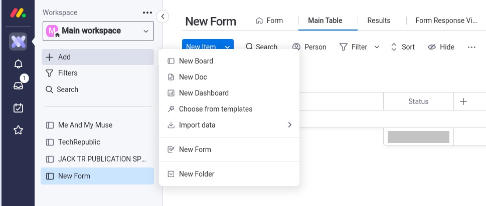 How to Create Forms in monday work management | TechRepublic
