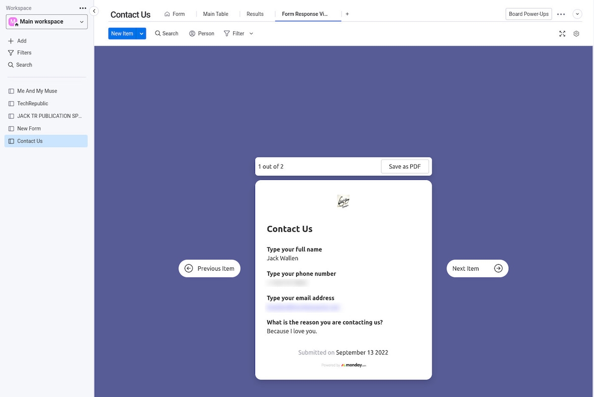 How to Create Forms in monday work management | TechRepublic