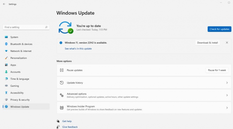 How to Find and Install the Windows 11 22H2 Update