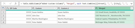 Combine Values Into One Cell in Microsoft Excel Power Query