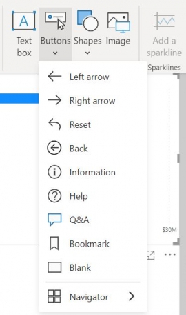 Add Action Buttons to a Report in Microsoft Power BI | TechRepublic