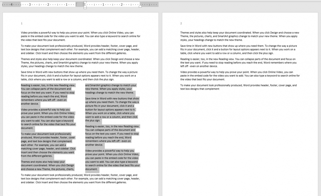 How to create newspaper columns in Microsoft Word