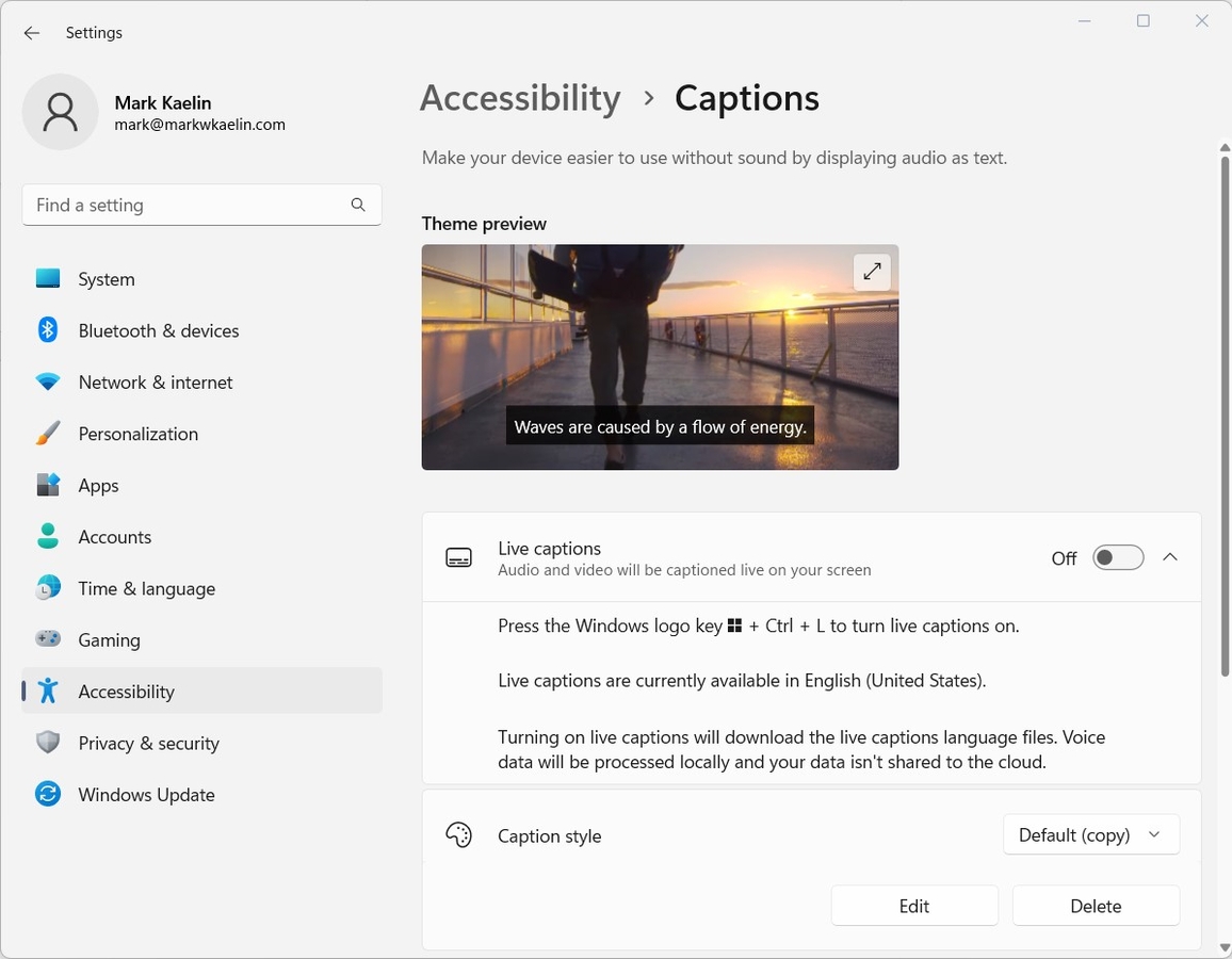 How to enable live captioning in Windows 11 22H2 | TechRepublic