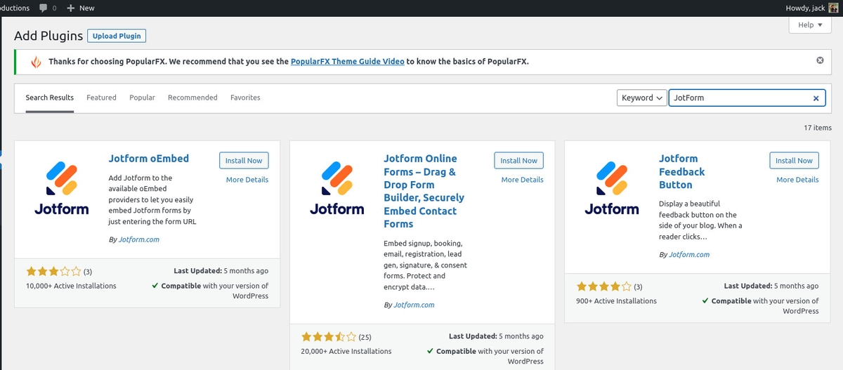 How to set up the Jotform plug-in in WordPress - TechRepublic