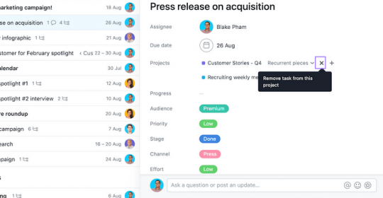 How to Move a Task to Another Project in Asana | TechRepublic