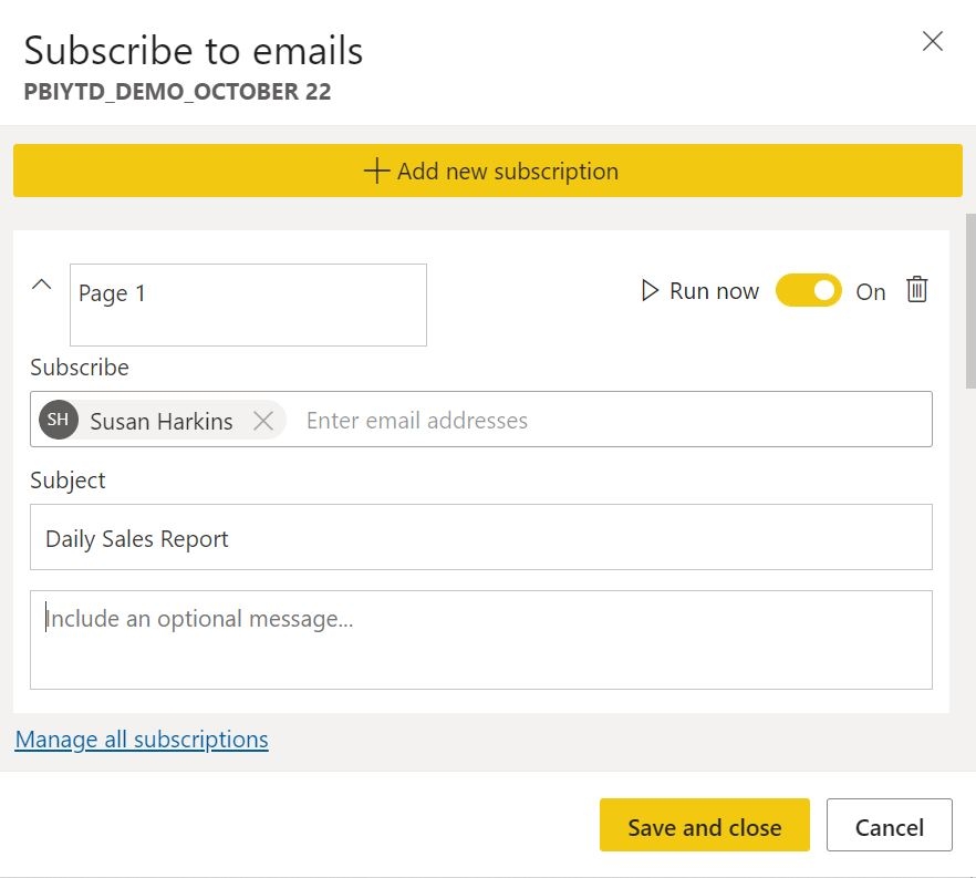 How to Subscribe to a Report in Microsoft Power BI | TechRepublic