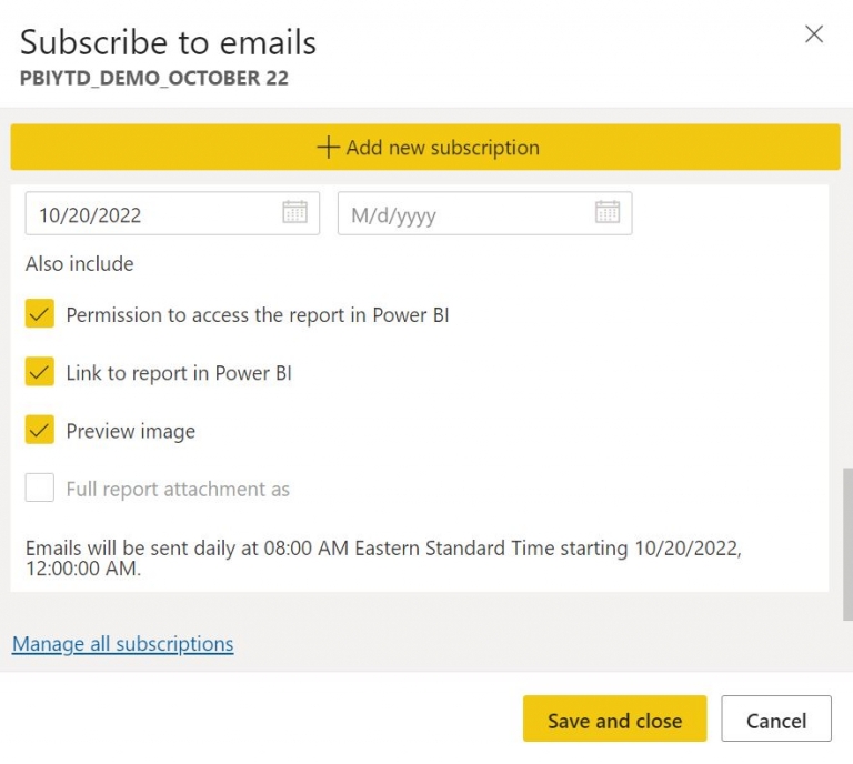 How to Subscribe to a Report in Microsoft Power BI | TechRepublic