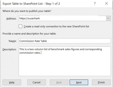 Export a Microsoft Excel Table to Microsoft SharePoint | TechRepublic