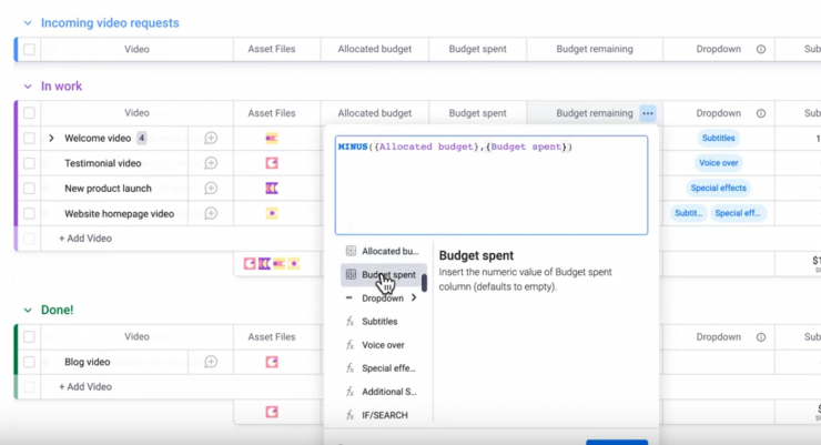 How to use formulas in monday work management | TechRepublic