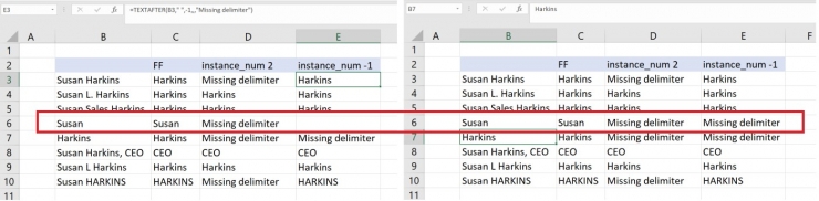 Use TEXTAFTER() and TEXTBEFORE() in Microsoft Excel | TechRepublic