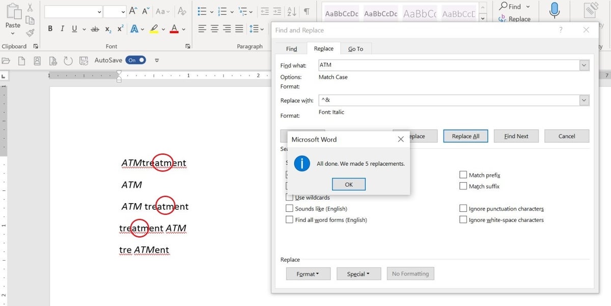 Add Conditional Font Formats With Replace In Microsoft Word Techrepublic