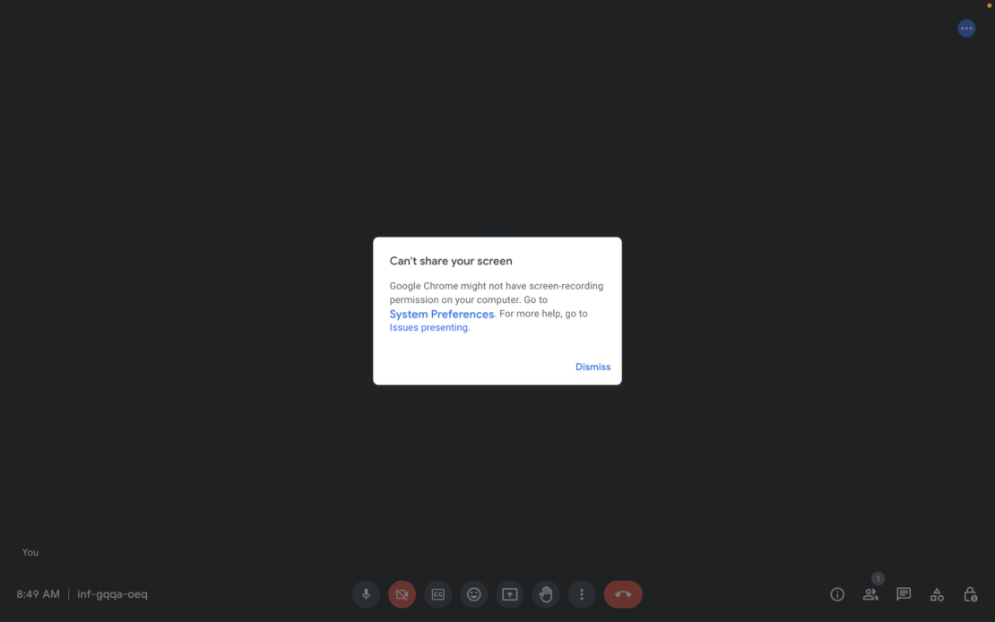 How to Screen Share in Google Meet for MacOS | TechRepublic