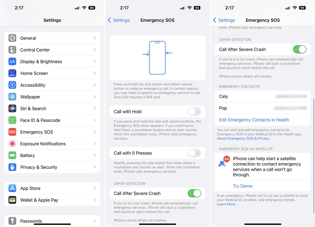 How to get help with Emergency SOS on an iPhone 14