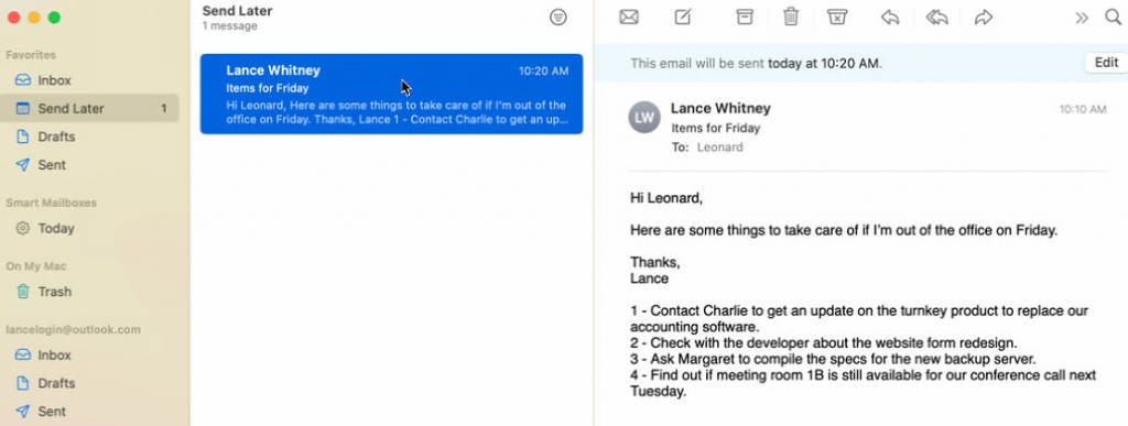 How to Schedule or Unsend an Email in macOS Ventura | TechRepublic