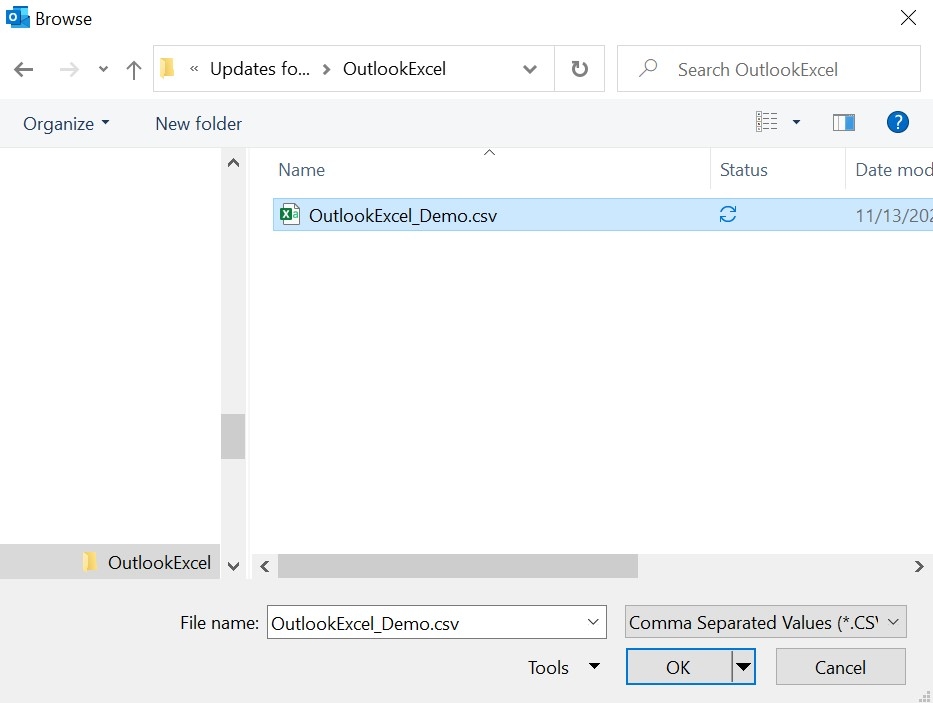 Learn how to import Excel records into an Outlook Calendar