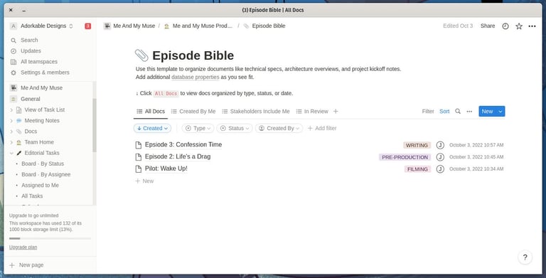 How to create a board view in Notion