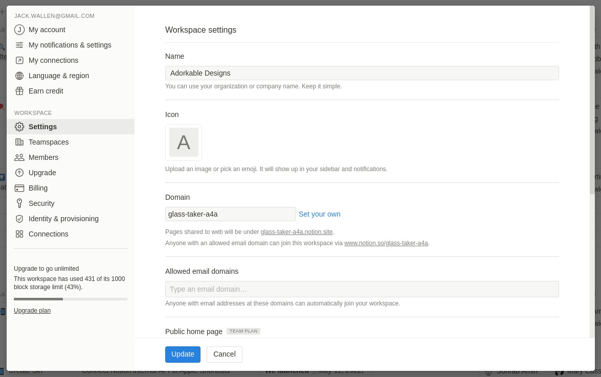 How to create a custom URL for a Notion Workspace | TechRepublic