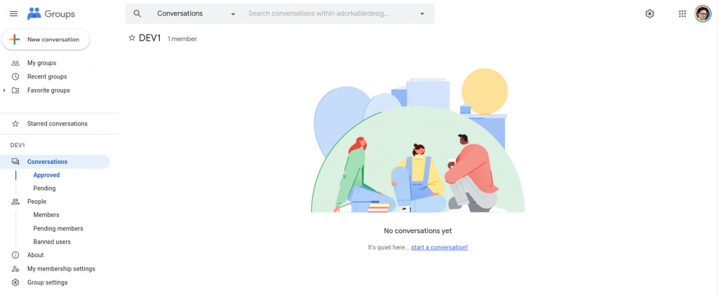 Google Groups is a viable communication tool for project management