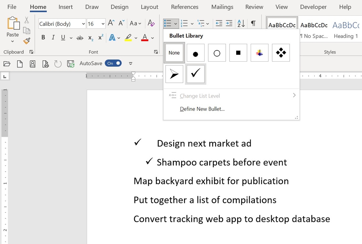 5 Ways to Insert a Checkmark Into Microsoft Office Products