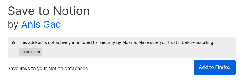 How to quickly save a webpage to Notion with this simple Firefox extension