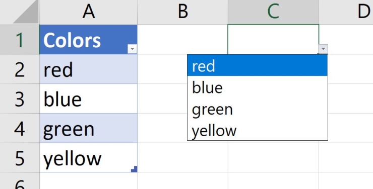 How to add color to a drop-down list in Excel | TechRepublic