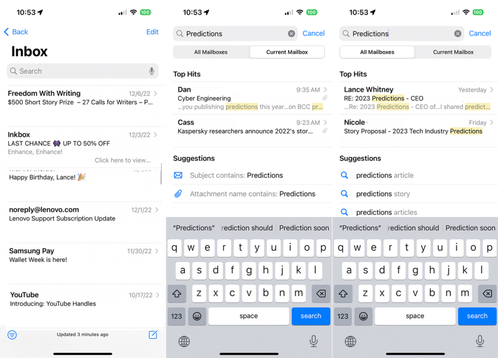 How to Search for Emails on Your iPhone or iPad | TechRepublic
