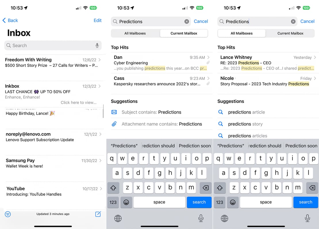 How to Search for Emails on Your iPhone or iPad | TechRepublic