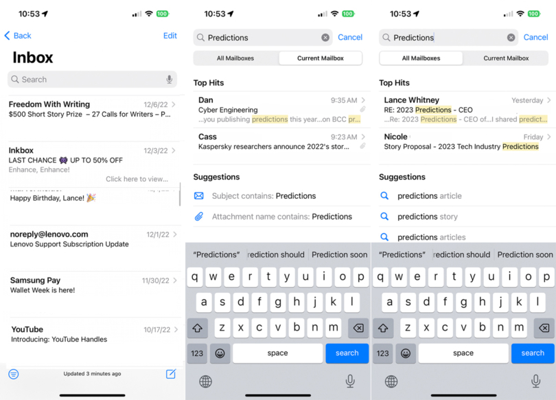 How to Search for Emails on Your iPhone or iPad | TechRepublic