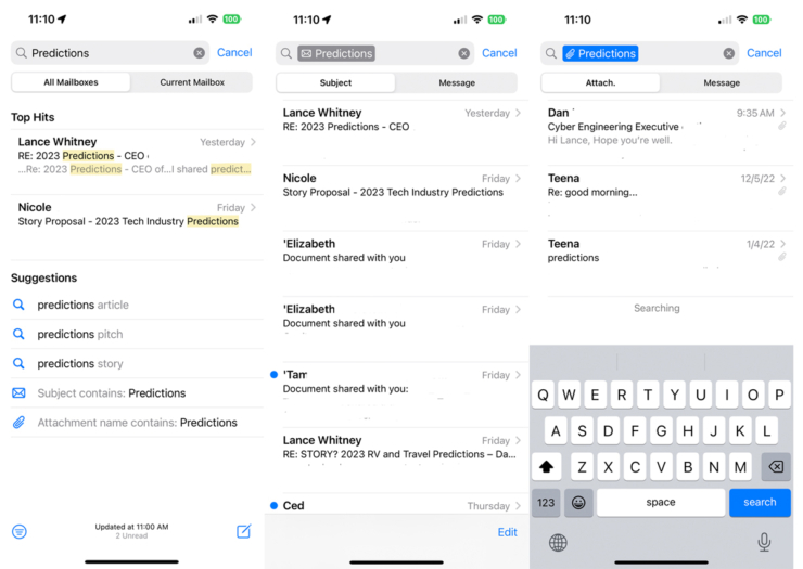 How to Search for Emails on Your iPhone or iPad | TechRepublic